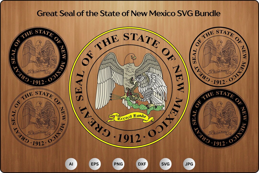 Great Seal of the State of New Mexico SVG Bundle, Seal of New Mexico ...
