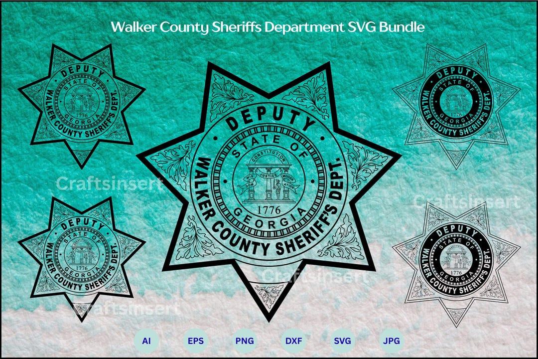 Walker County Sheriff's Department SVG Bundle, Walker County Deputy ...
