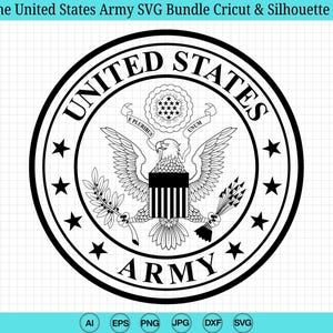 Seal of the United States Army SVG Bundle, Army Star Logo Svg, United ...