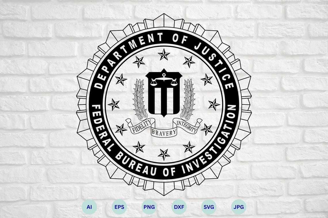 The Seal of the Federal Bureau of Investigation SVG Bundle, Department ...