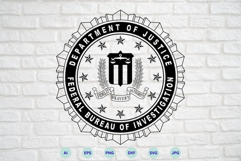 The Seal of the Federal Bureau of Investigation SVG Bundle, Department ...