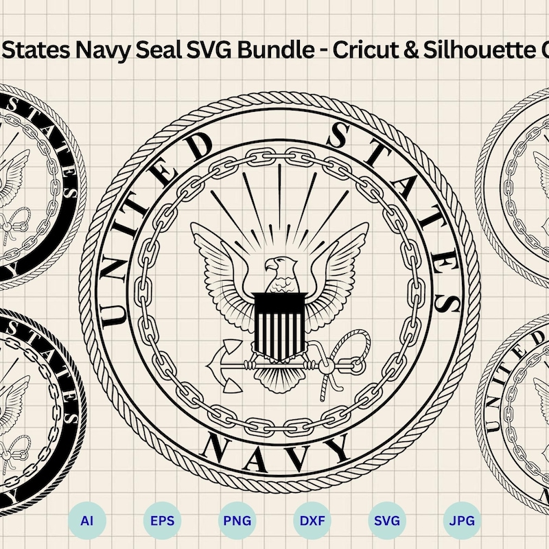 Navy Logo Anchors Svg - Etsy