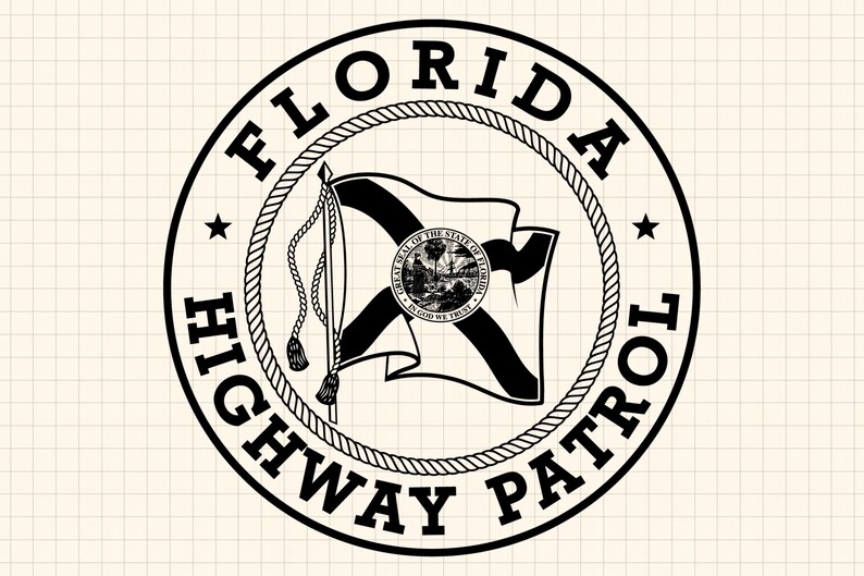 Seal of the Florida Highway Patrol Svg Bundle, Highway Patrol Badge Svg ...