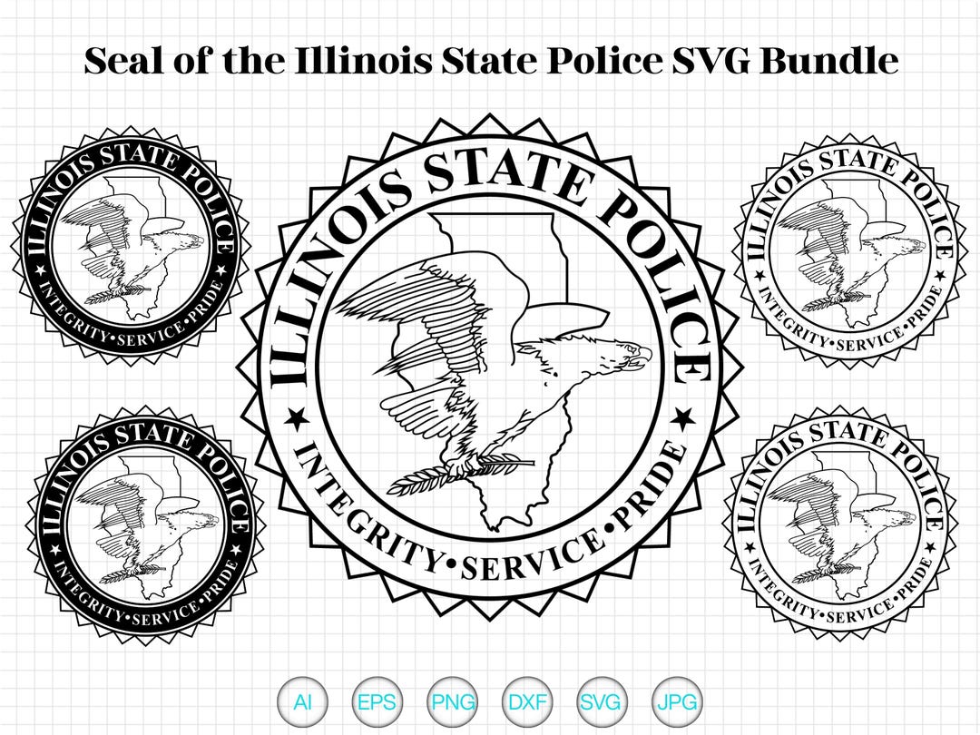 Seal of the Illinois State Police SVG Bundle, Illinois State Police ...