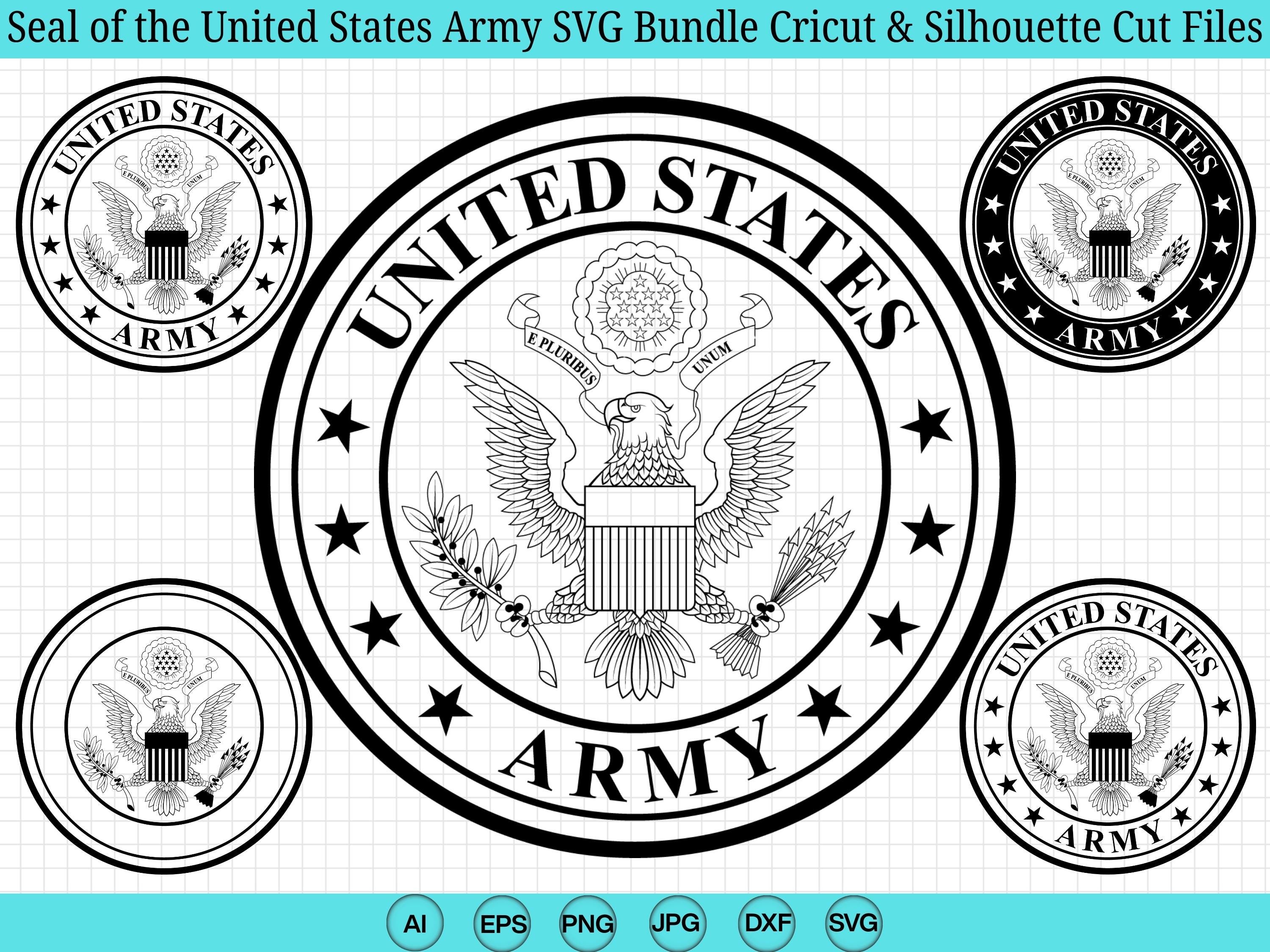 Seal of the United States Army SVG Bundle, Army Star Logo Svg, United ...