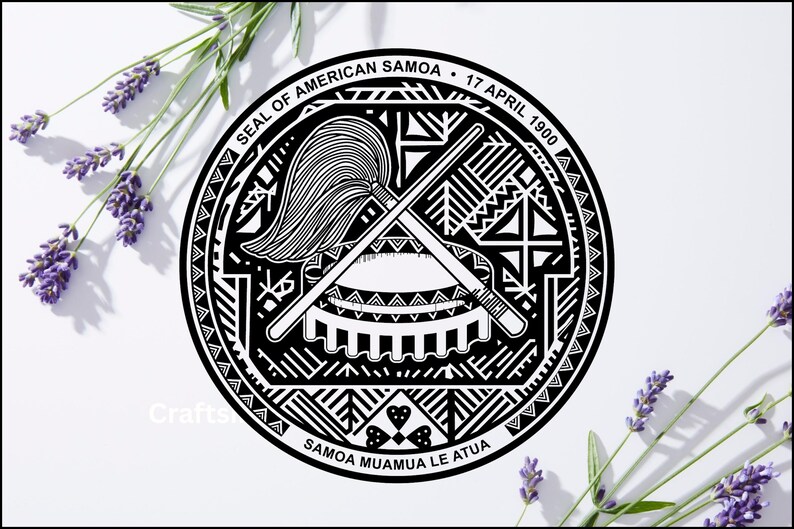 The Seal of American Samoa SVG Bundle, American Samoa Vector, American ...
