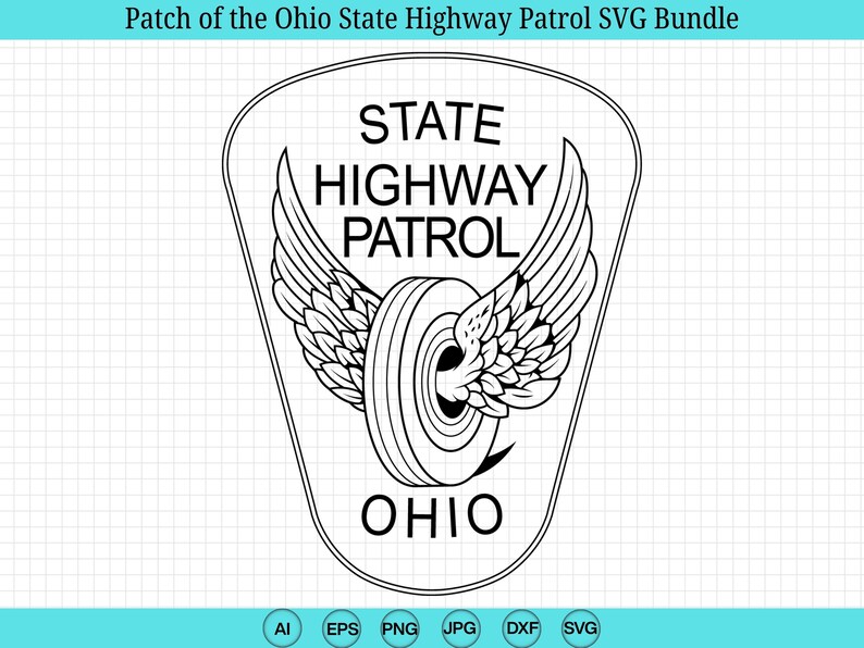 Patch of the Ohio State Highway Patrol SVG Bundle, Ohio State Highway ...