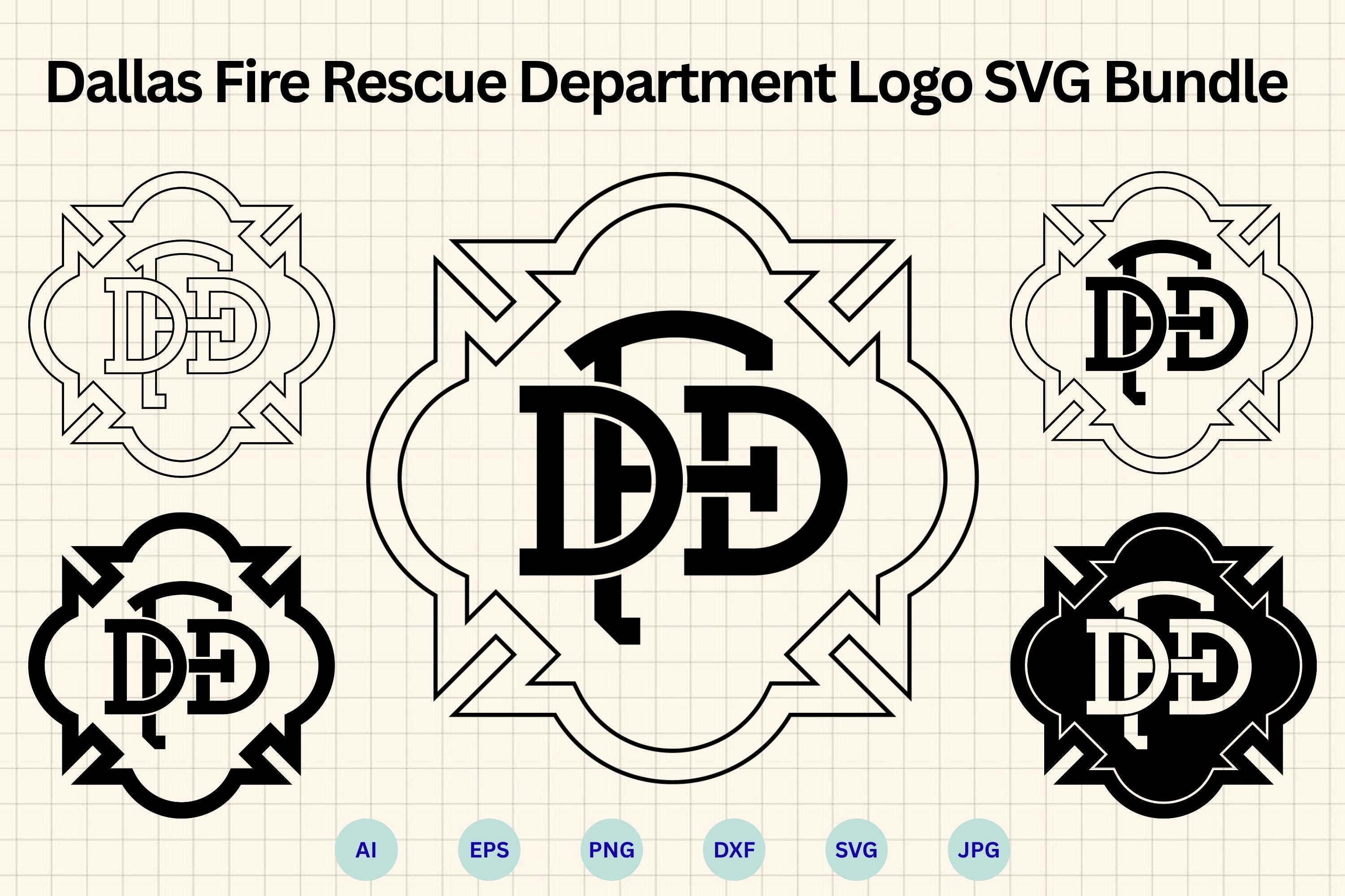 Dallas Fire Rescue Department Logo Bundle, Emblem Vector, Seal , Fire ...