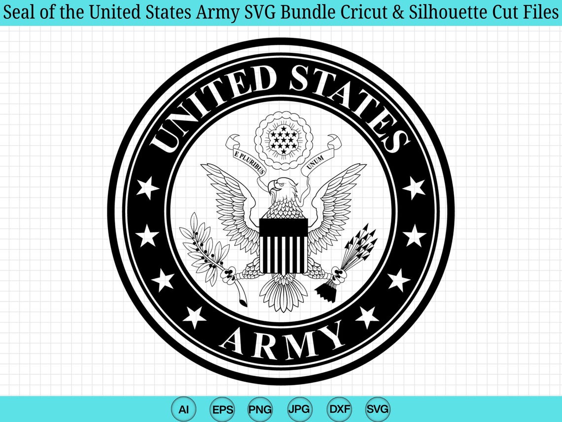 Seal of the United States Army SVG Bundle, Army Star Logo Svg, United ...