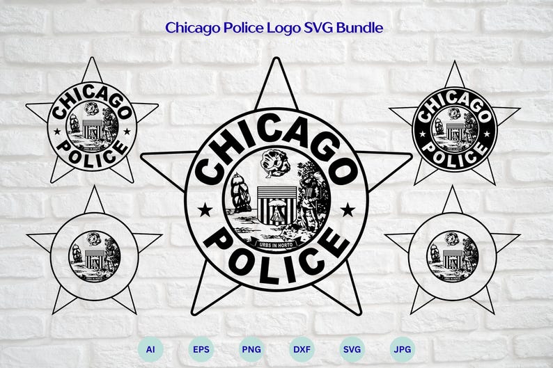 Chicago Police Logo SVG Bundle, Chicago Police Department Emblem Svg ...