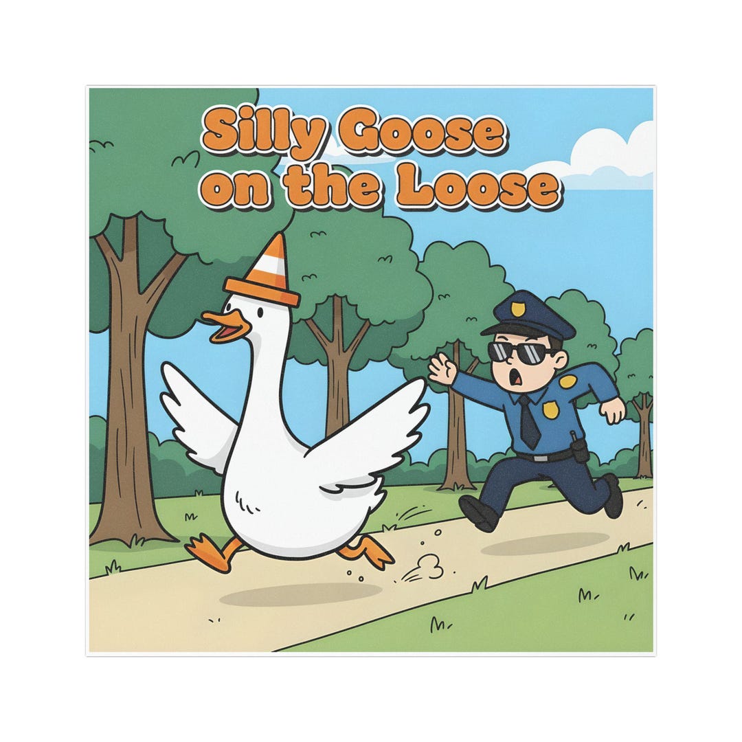Silly Goose Car Magnet - Fun Car Decor, Quirky Gift, Playful Vehicle ...