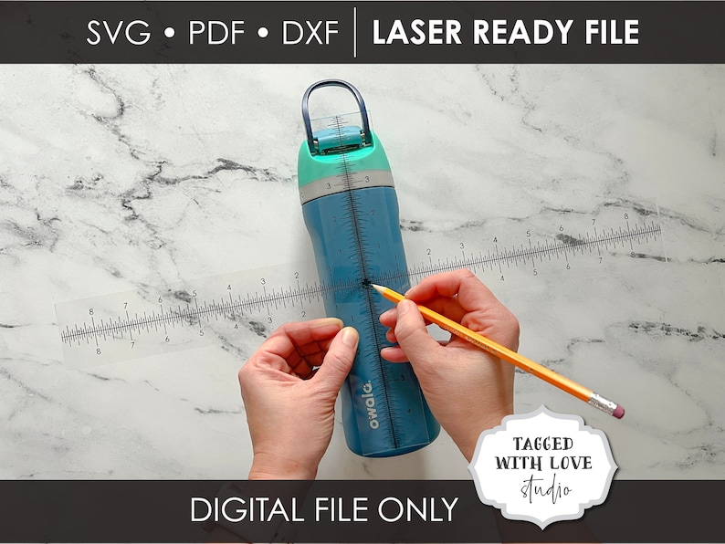 Laser Centering Ruler File SVG Tumbler Centering Ruler - Etsy
