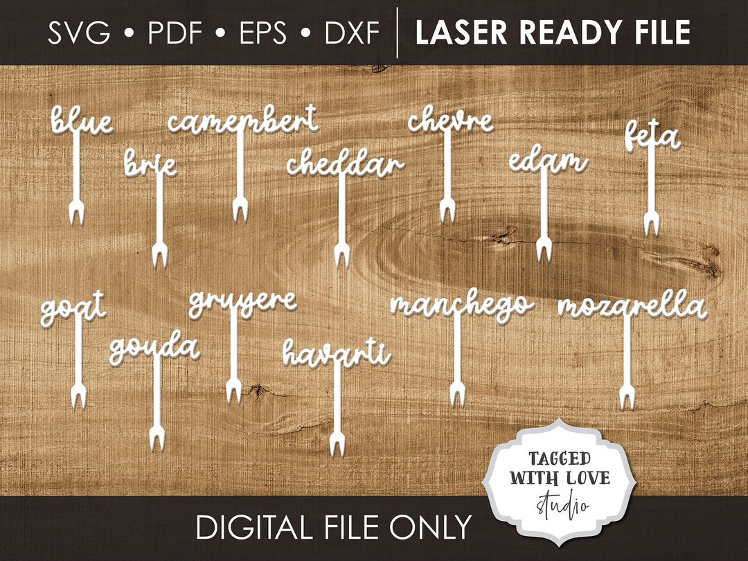 Digital File Cheese Picks Charcuterie Board Pick Cheese Markers Cheese ...