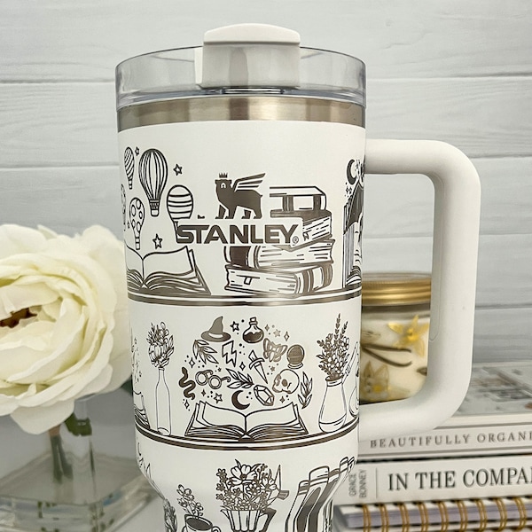 Stanley Tumbler Engraved With Books - Etsy