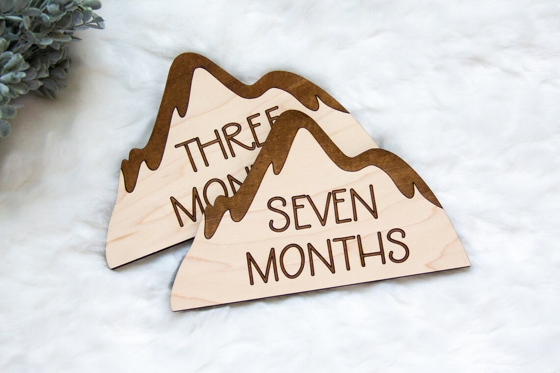 DIGITAL FILE Laser File Monthly Milestone Markers Baby - Etsy