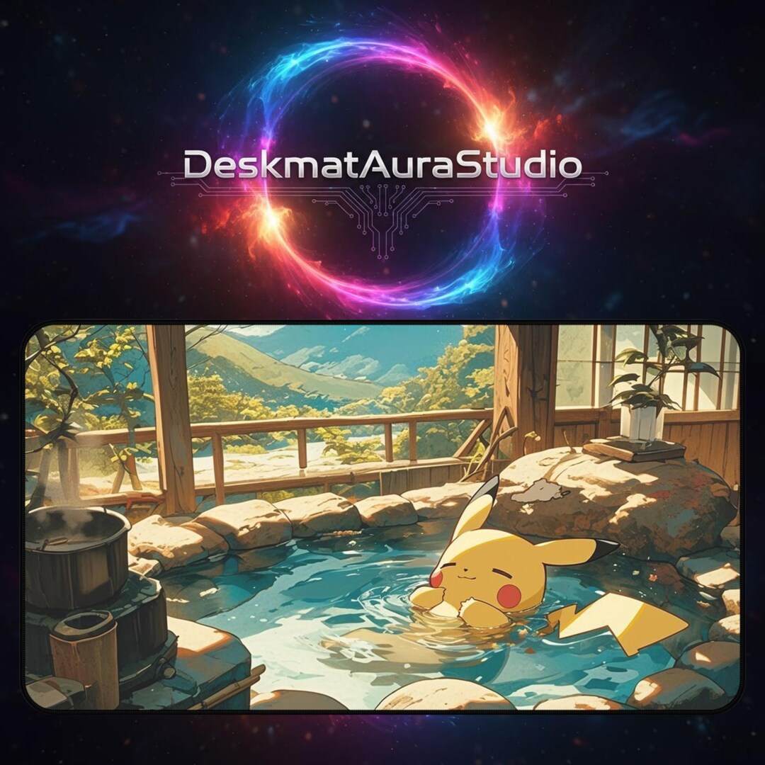 Relaxing Desk Mat: Anime Home Office Decor - Etsy