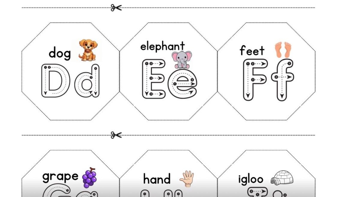 Traceable 2x2 Alphabet Magnet Template, Traceable Letter Magnets - Etsy