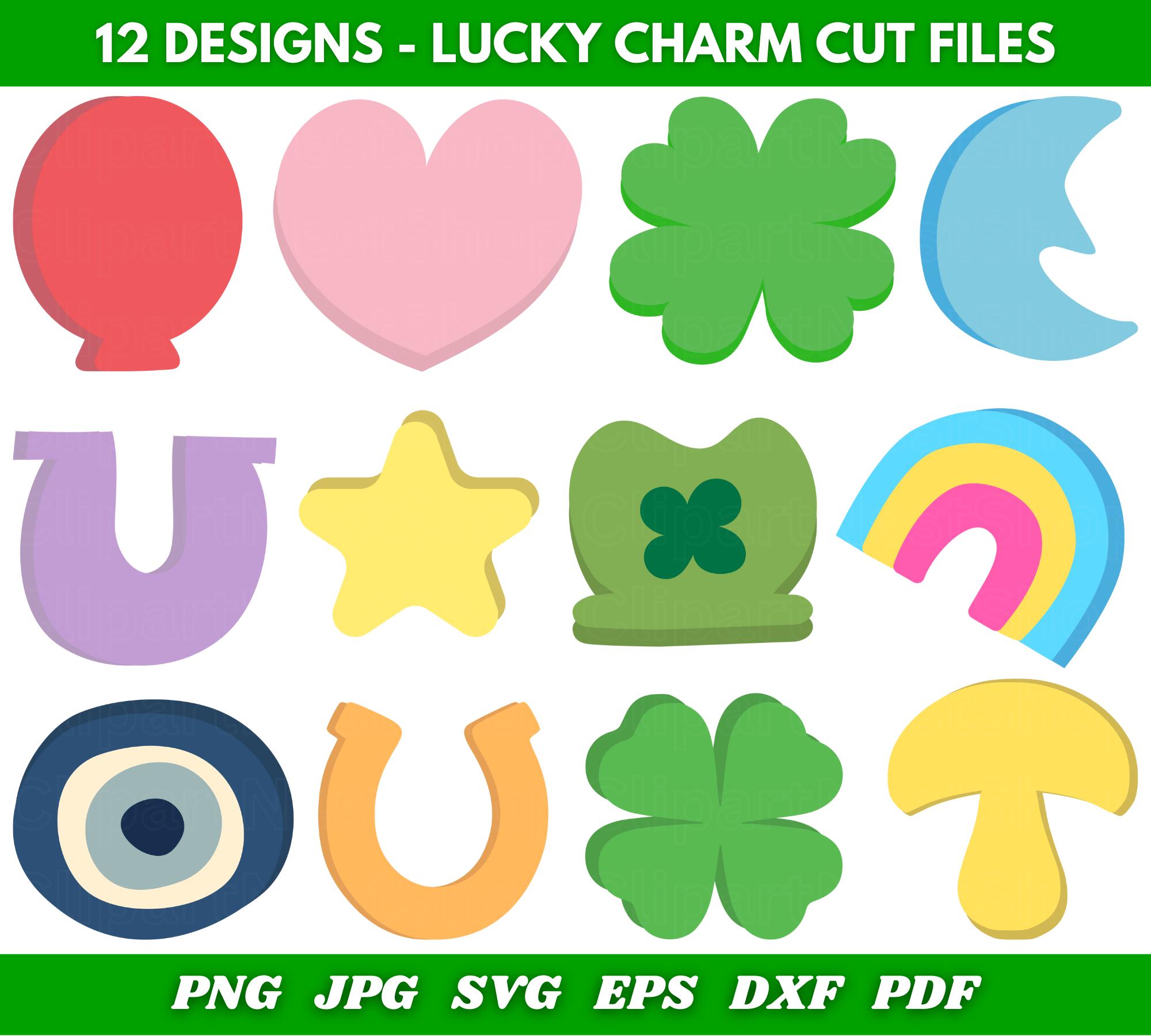 Lucky Charm SVG Bundle, St Patrick’s Day Cut Files, Shamrock Clover SVG ...