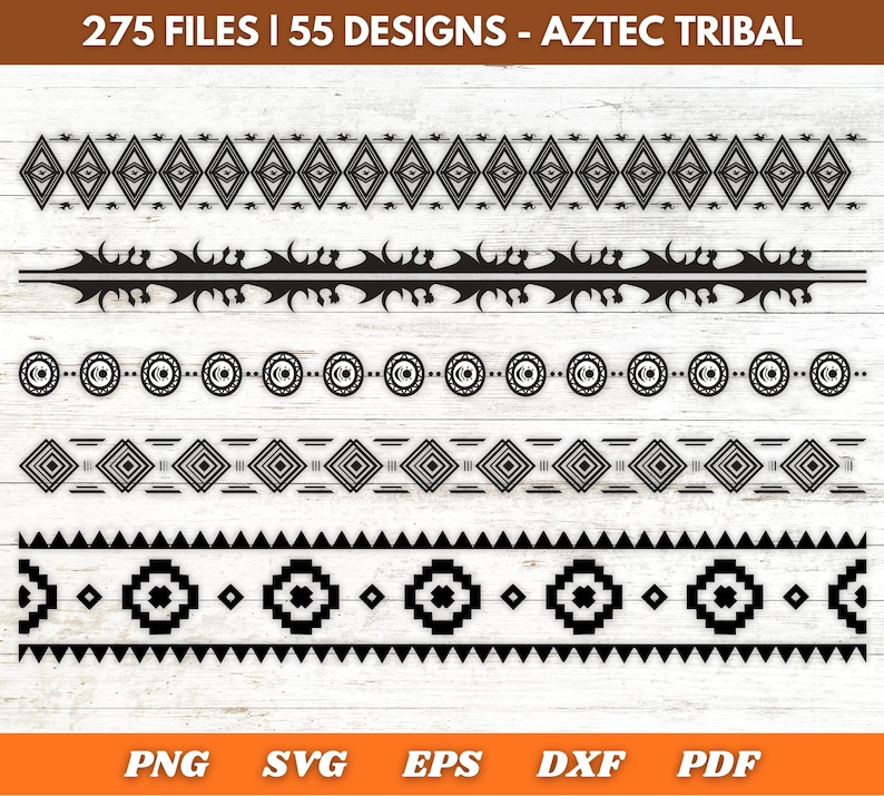 Aztec Svg Bundle, Border Svg, Tribal Svg, Indian Svg, Southwestern ...