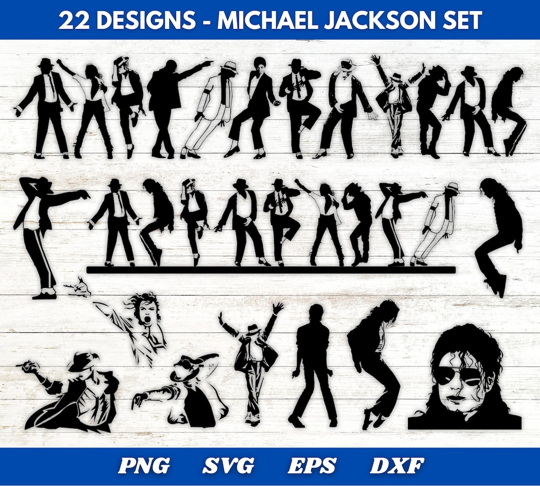 Michael Jackson Svg, Michael Jackson Png, Michael Jackson Clipart ...