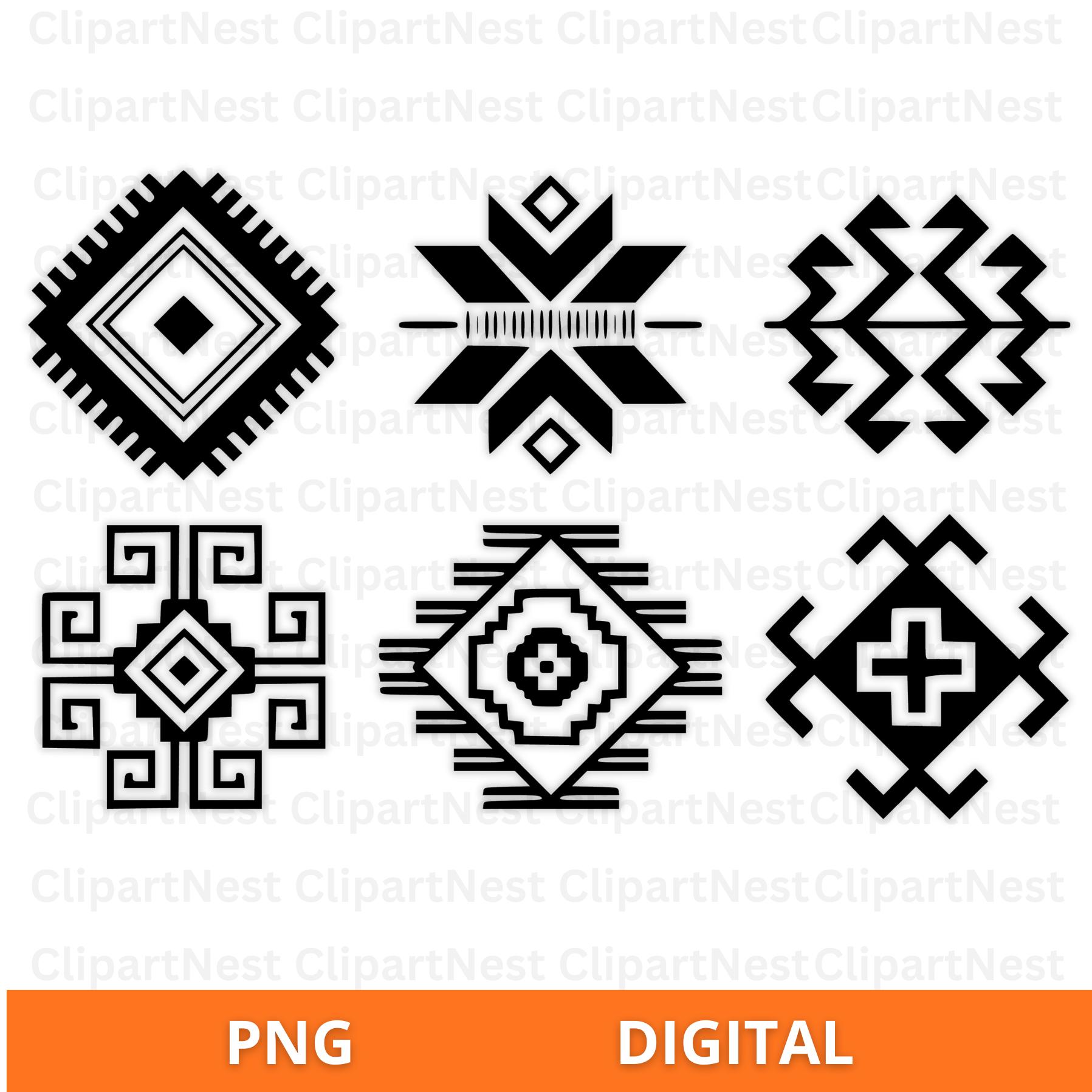 Aztec Svg Bundle, Border Svg, Tribal Svg, Indian Svg, Southwestern ...