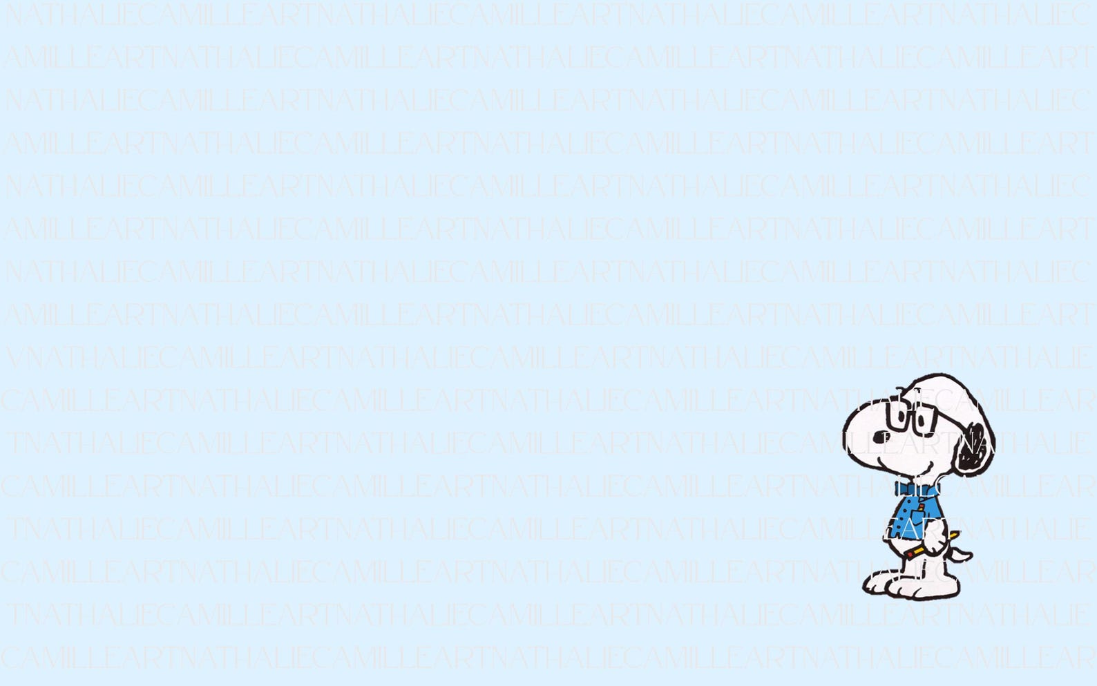 Snoopy Pastel Wallpapers | Studious Snoopy | Aesthetic Colors - Etsy