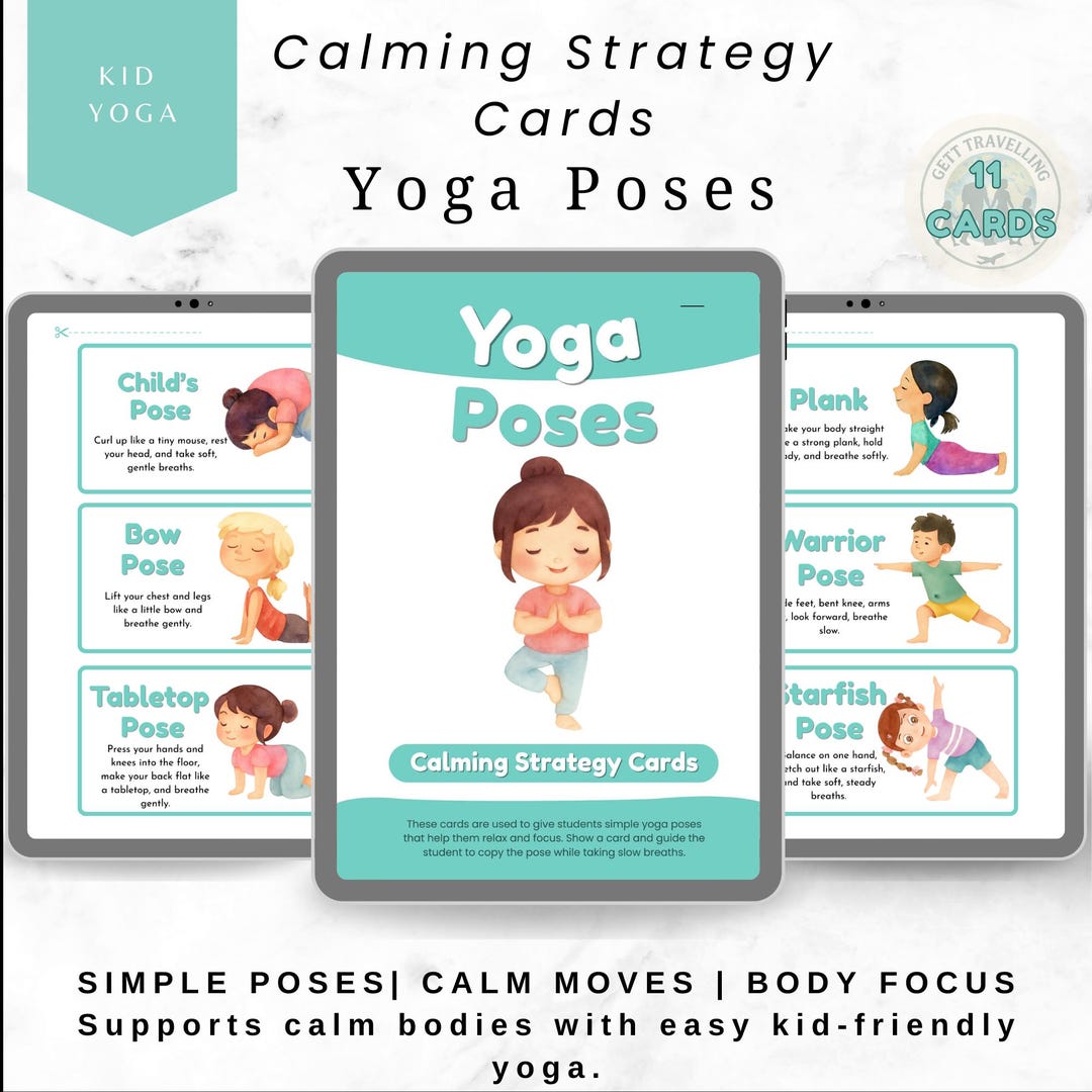 Kids Yoga Pose Cards - Etsy Australia