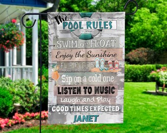 Swimming Pool Party Flag - Etsy