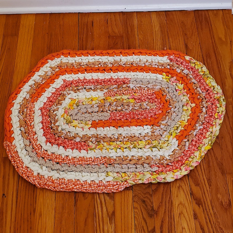 Colorful Braided Rug - Etsy