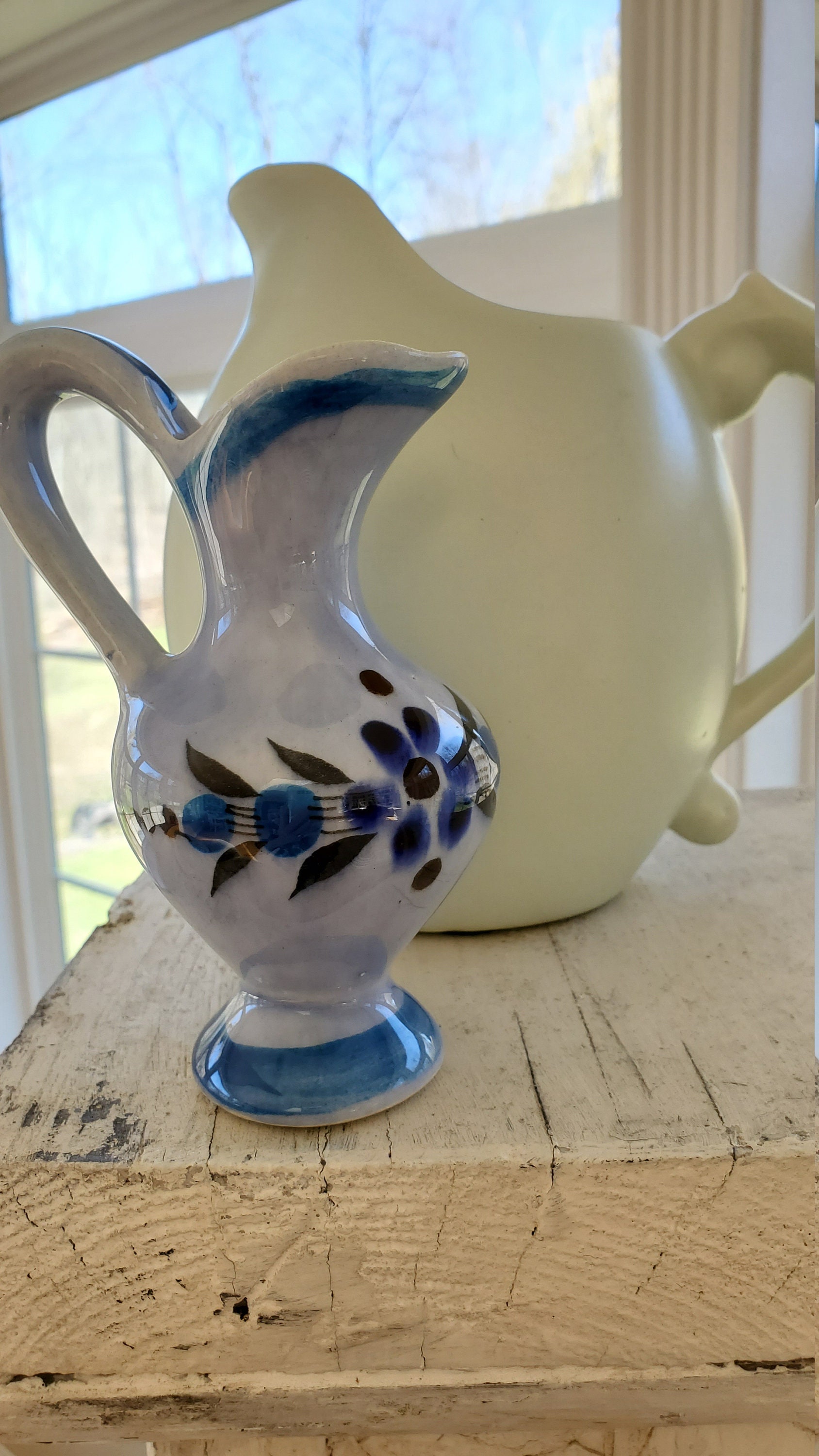 Sweet Miniature Blue Pitcher Made in Mexico - Etsy