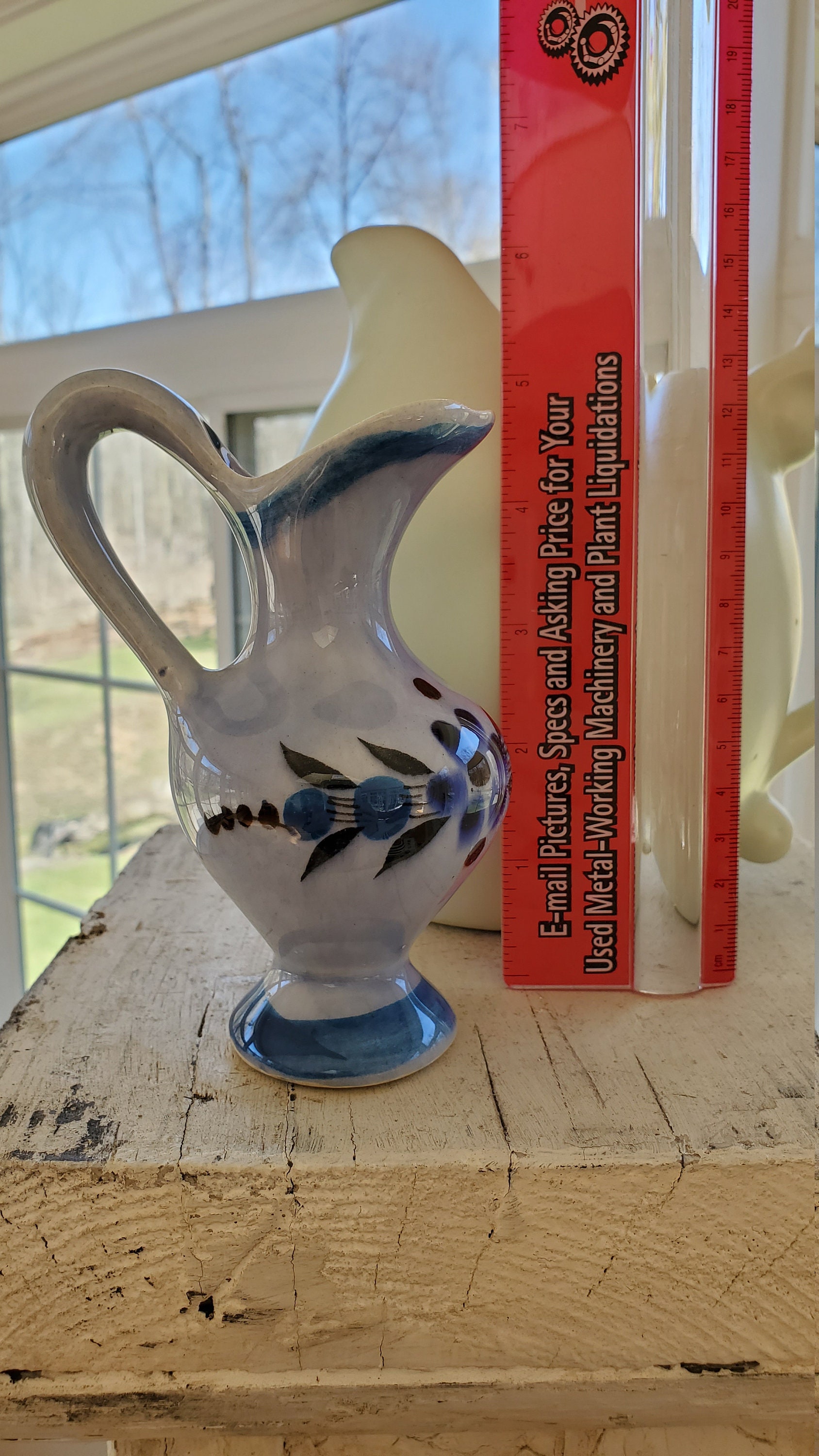 Sweet Miniature Blue Pitcher Made in Mexico | Etsy