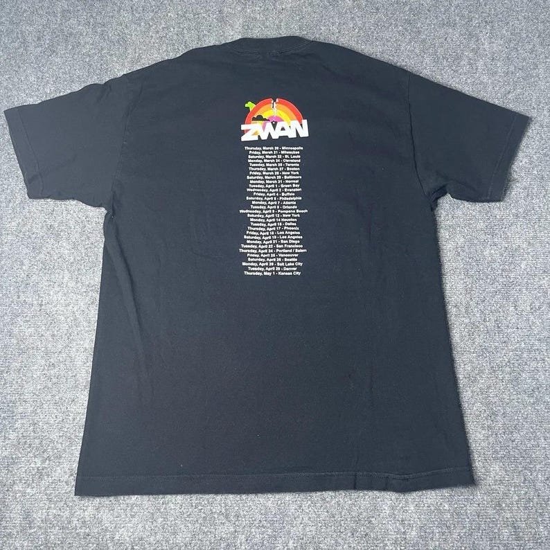 Vtg ZWAN Billy Corgan Smashing Pumpkins T-shirt Mens Concert Tour Band ...