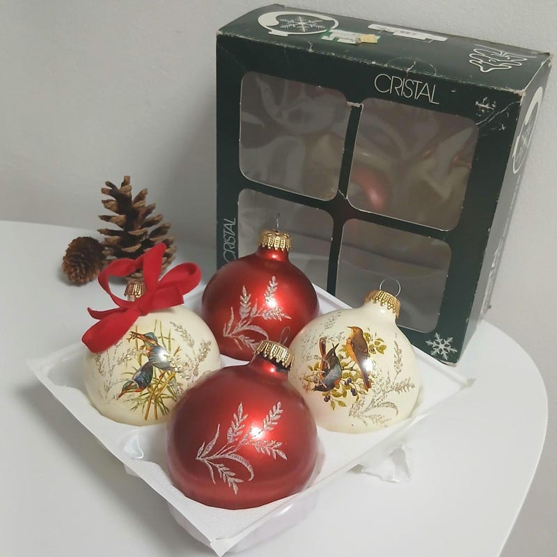 German Red Baubles - Etsy UK