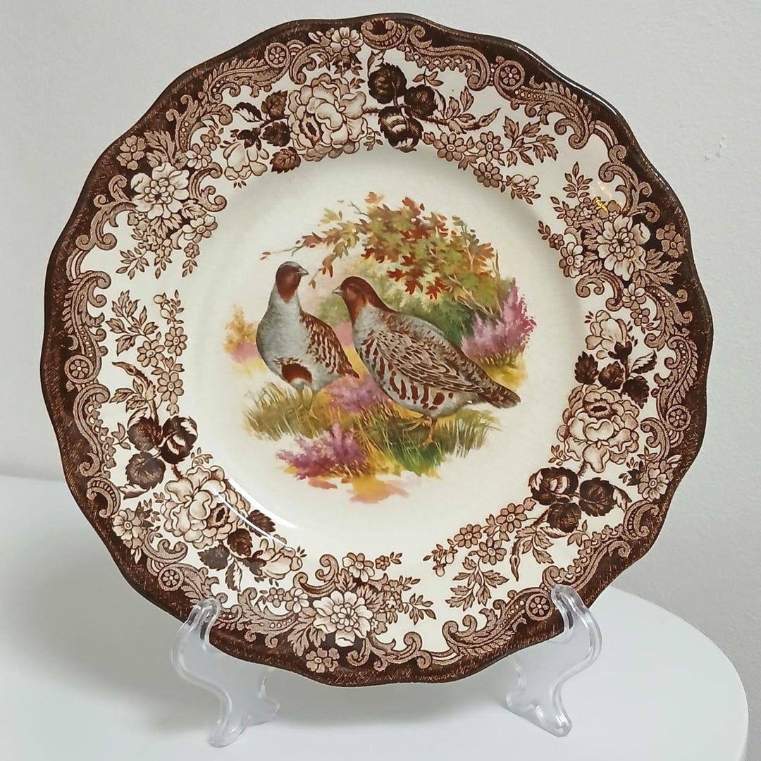 Vintage Royal Worcester Palissy Game Series Grey Partridge Grouse Pair ...