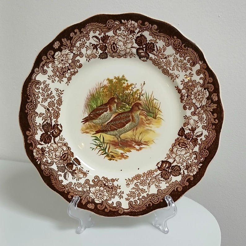 Vintage Royal Worcester Palissy Game Series Woodcock Birds Breakfast ...