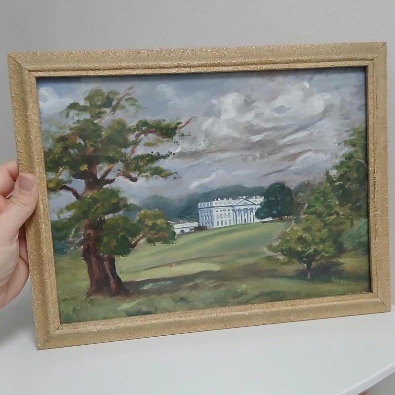 Golf Course Original Oil - Etsy UK