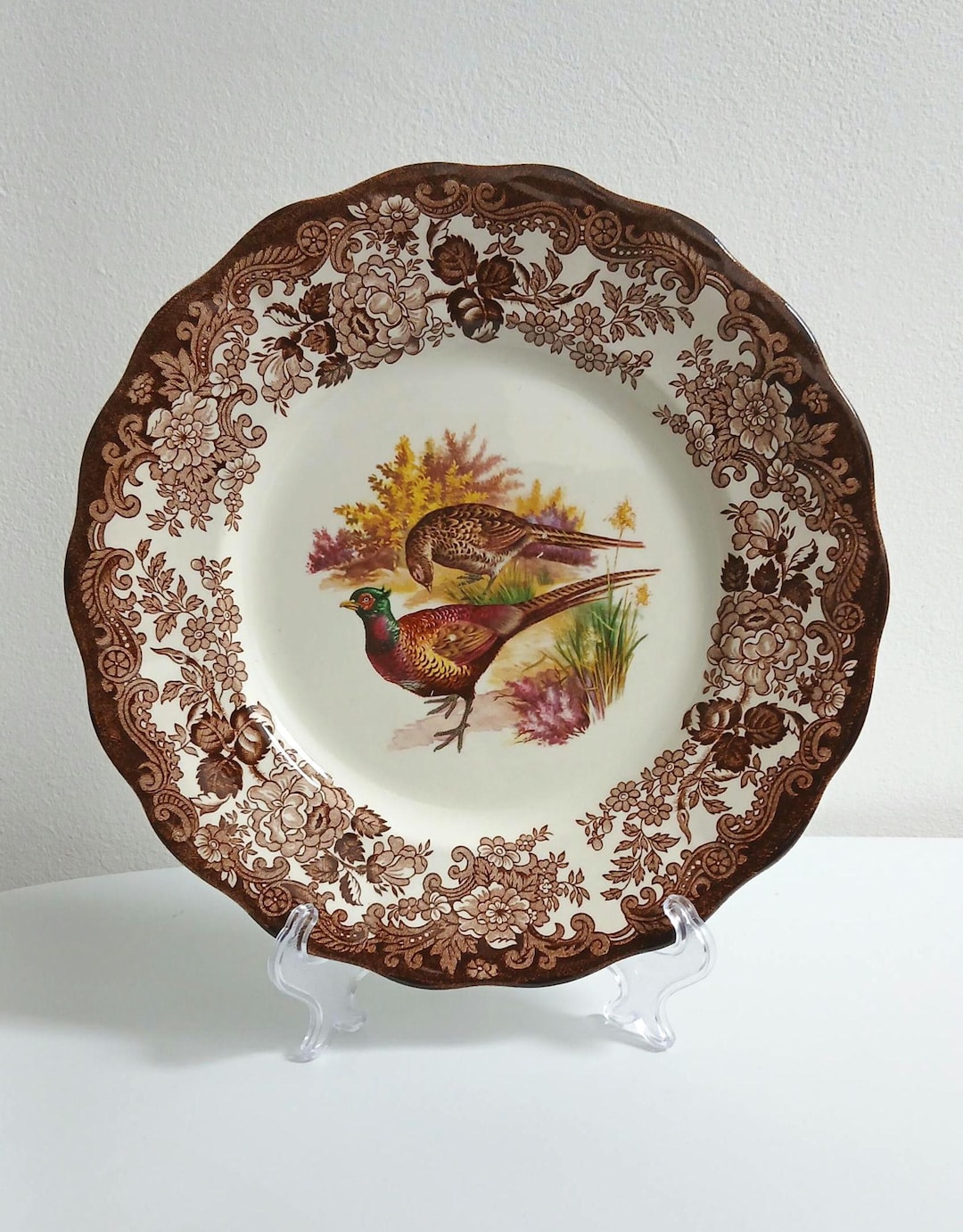 Vintage Royal Worcester Palissy Game Series Pheasant Breakfast Plate - Etsy