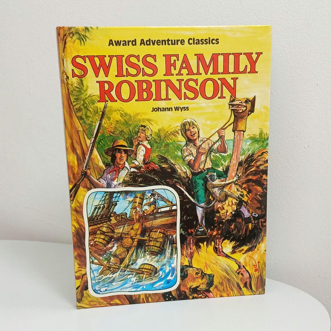 Vintage Swiss Family Robinson Classic Adventure Story Hardback Book by ...