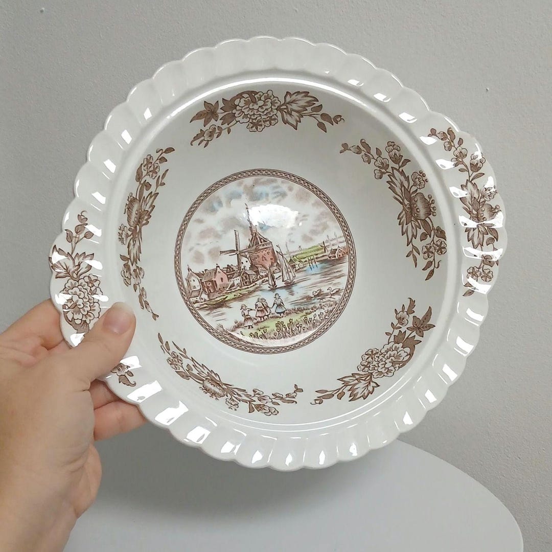 Vintage Johnson Brothers Tulip Time Mutlicoloured Transferware Floral ...