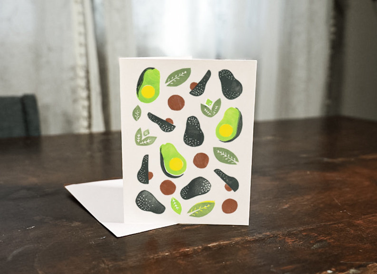 Avocado greeting cards 6 pack A2 size Blank cards Blank | Etsy