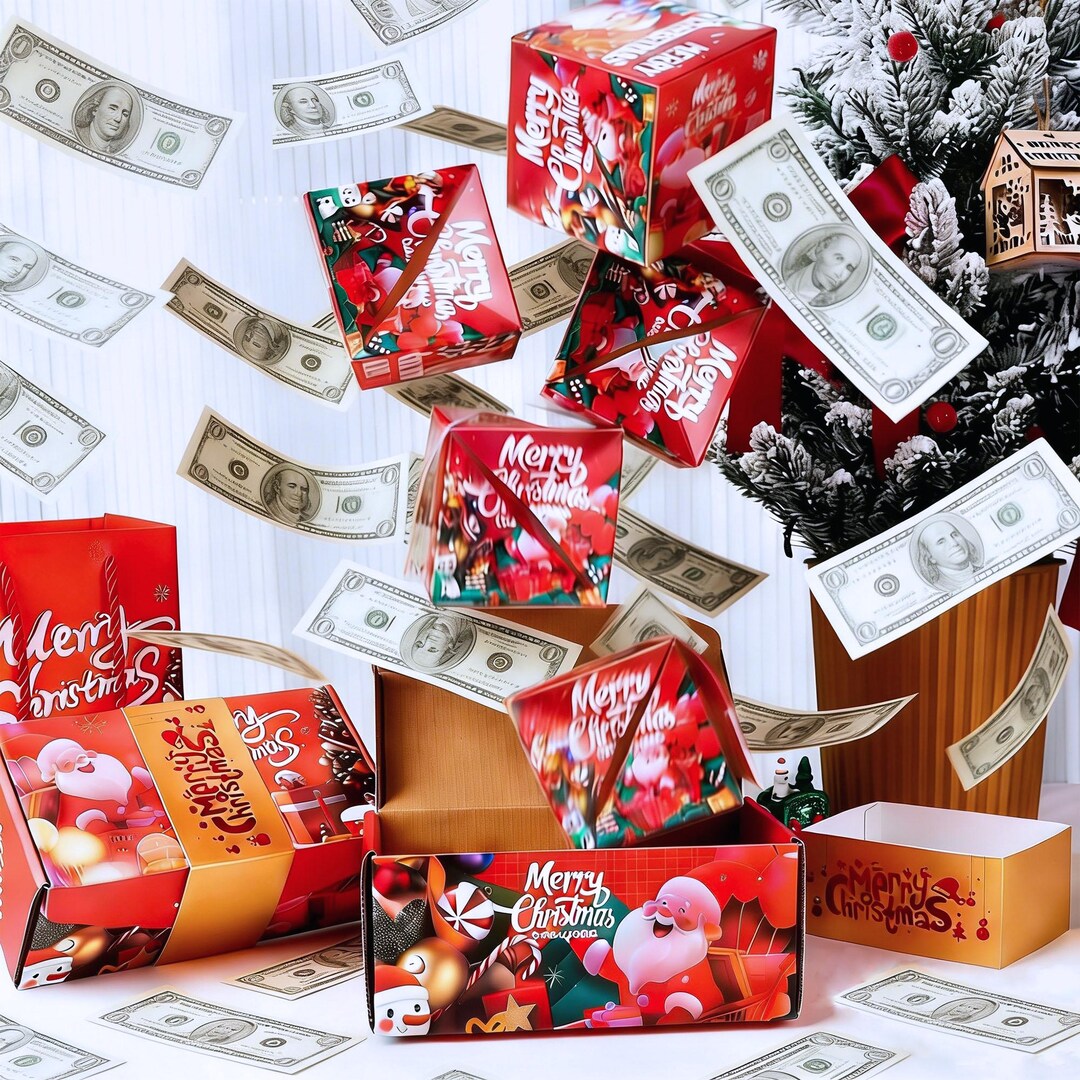 Christmas Surprise Explosion Gift Box,pop-up Money/photo Box,diy ...
