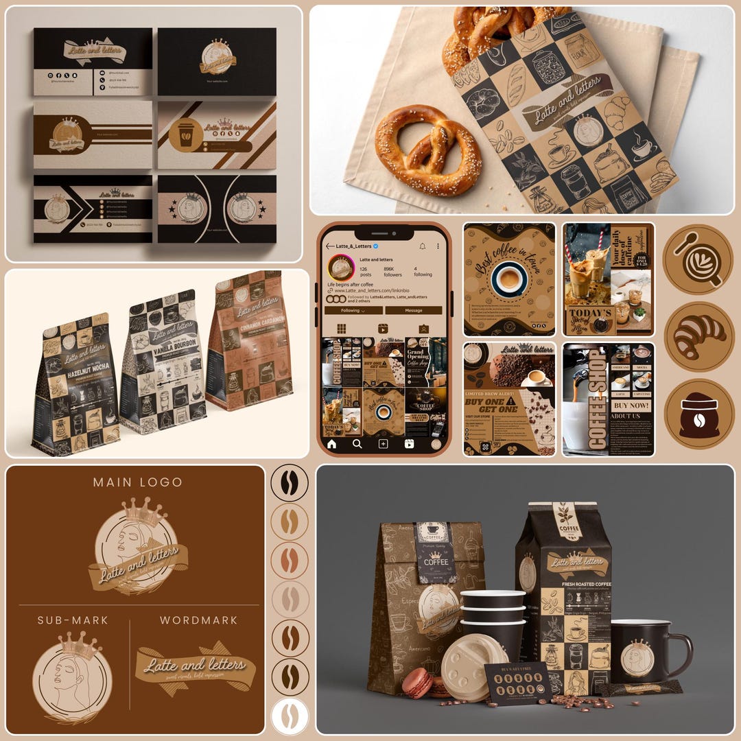 Branding Kit & Logo Design Package: Social Media Banners, Business Card ...