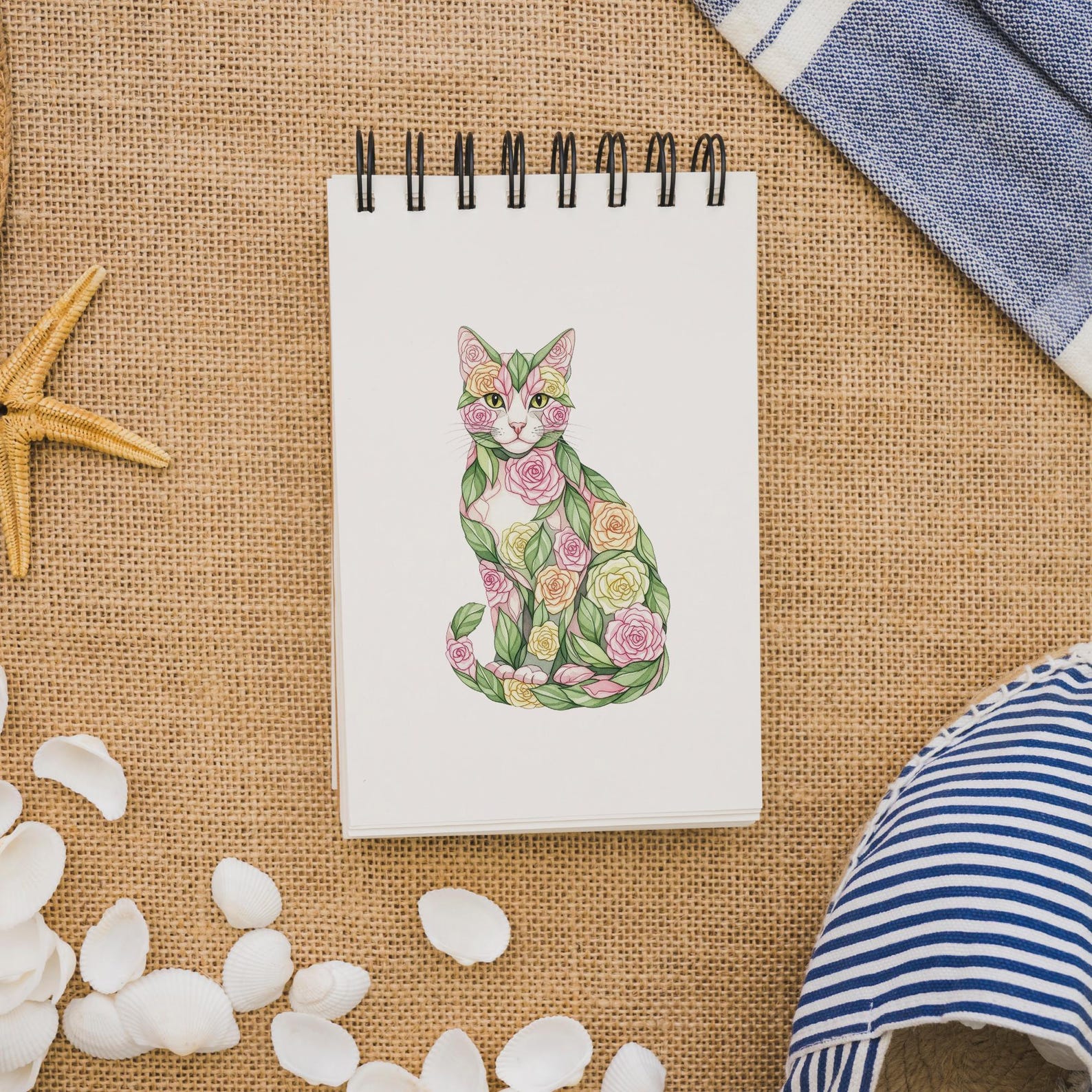 Spring Floral Animals PNG Clipart Bundle Cute Watercolor Spring Nature ...