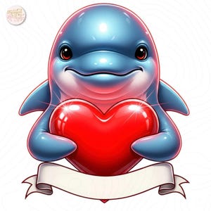 Valentine Animal PNG Clipart Cute Red Heart Banner Valentine’s Day Kids ...
