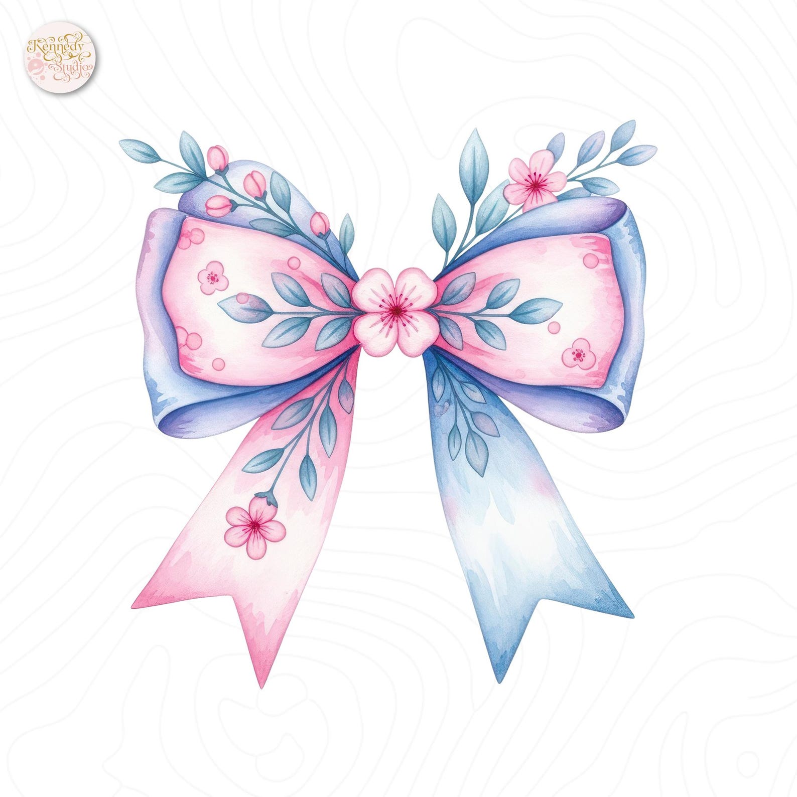 Pastel Easter Bow PNG Clipart, Cute Coquette Spring Design for Girls ...