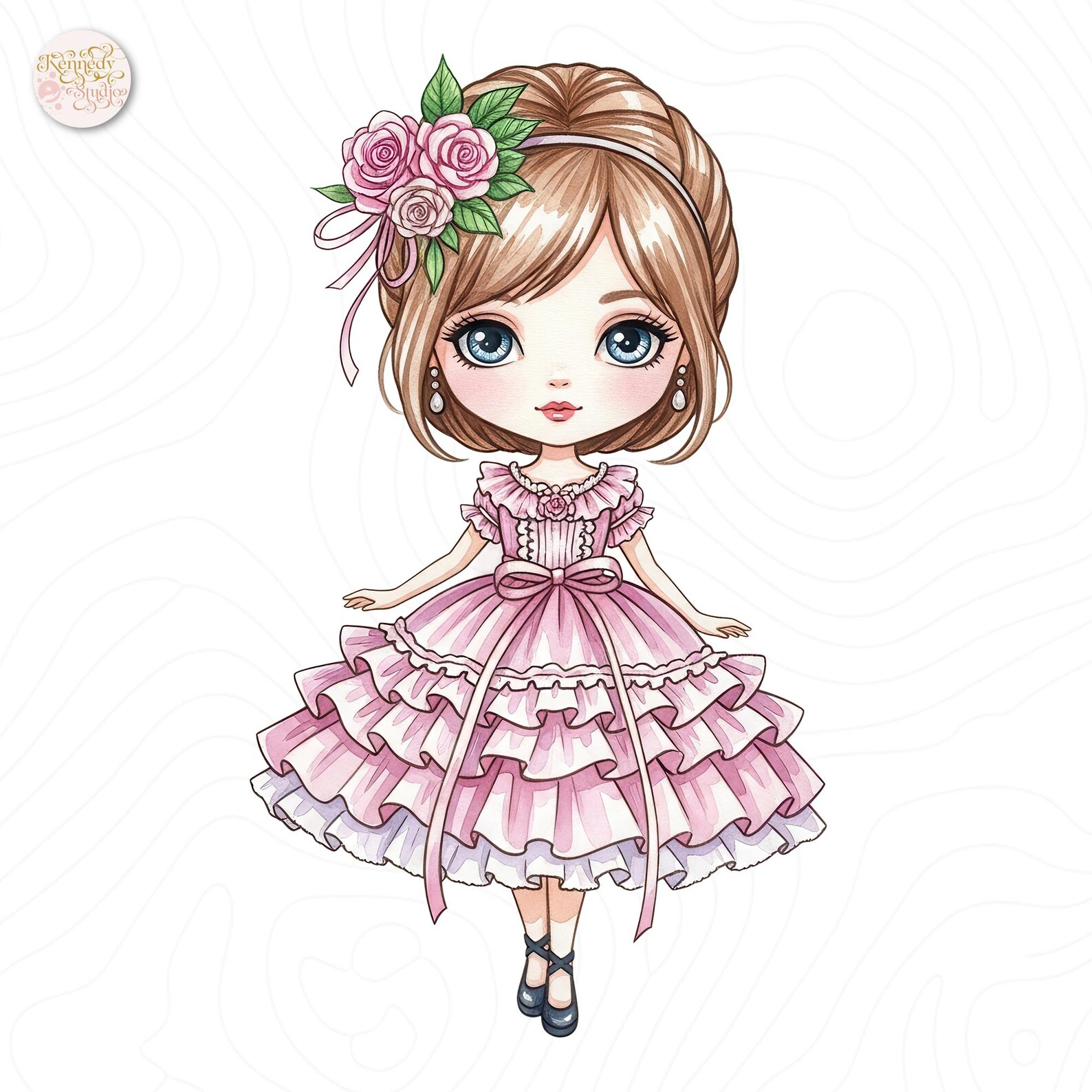 Spring Fashion Girl PNG Clipart Watercolor Outfit Spring Illustration ...
