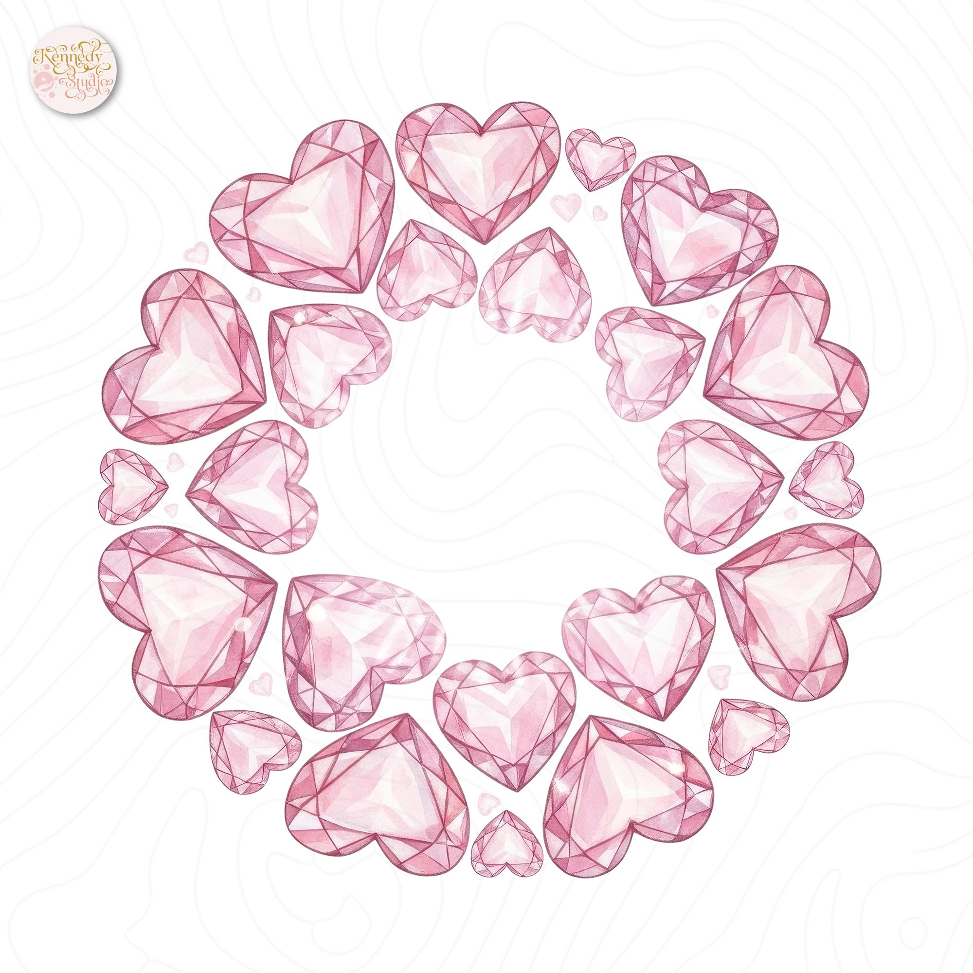 Pink Pastel Valentine PNG Clipart Set Cute Romantic Illustration for ...