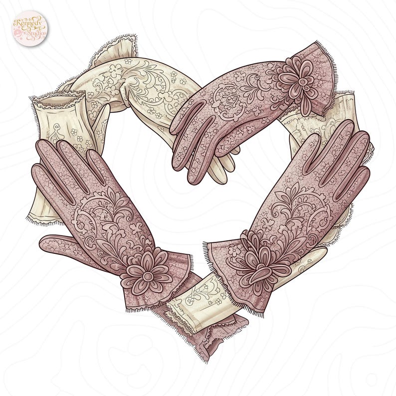 Retro Valentine PNG Clipart Groovy Love Hearts Valentine’s Day for ...