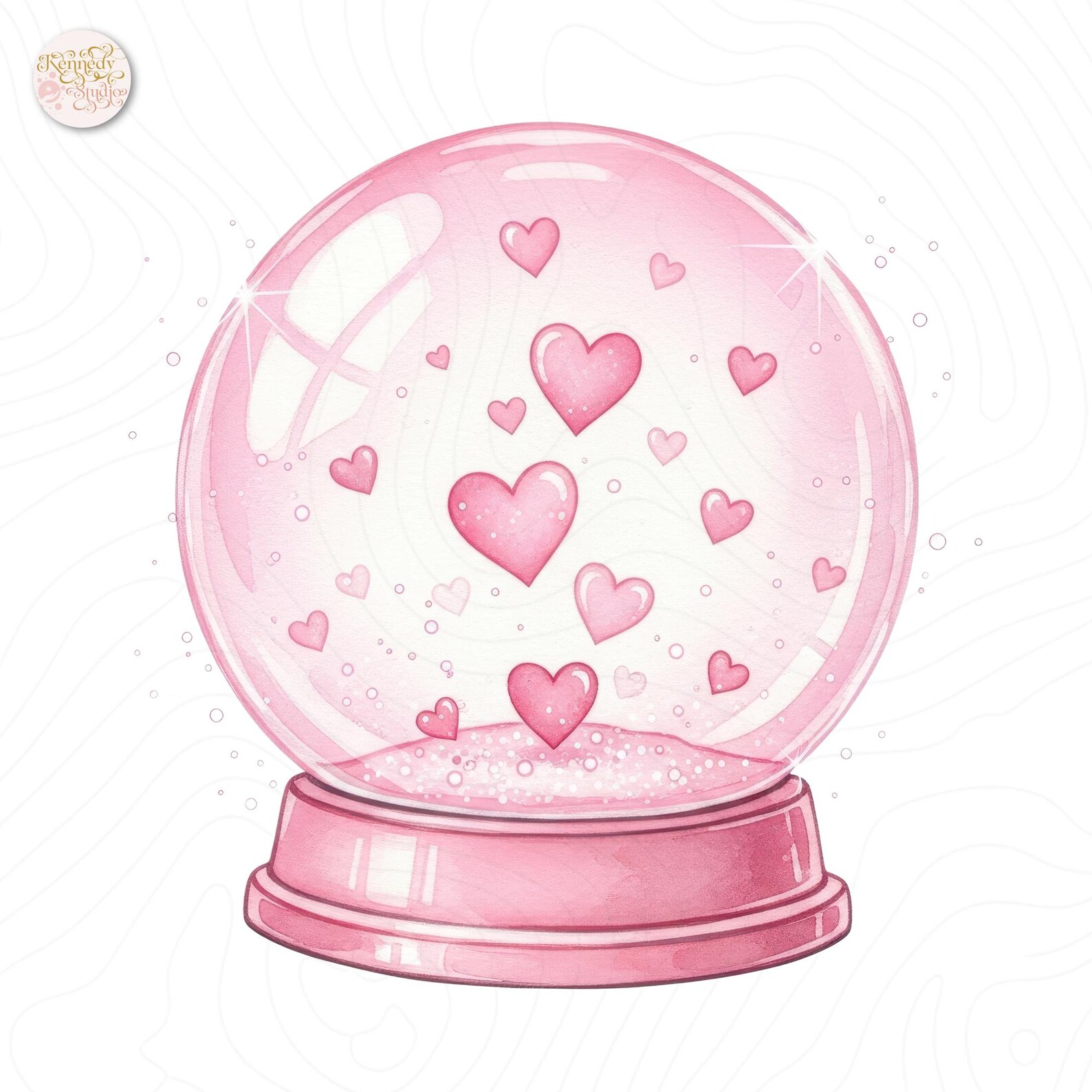 Pink Pastel Valentine PNG Clipart Set Cute Romantic Illustration for ...
