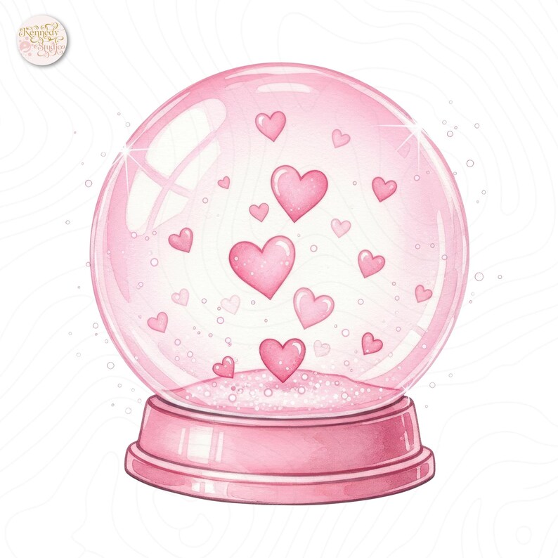 Pink Pastel Valentine PNG Clipart Set Cute Romantic Illustration for ...